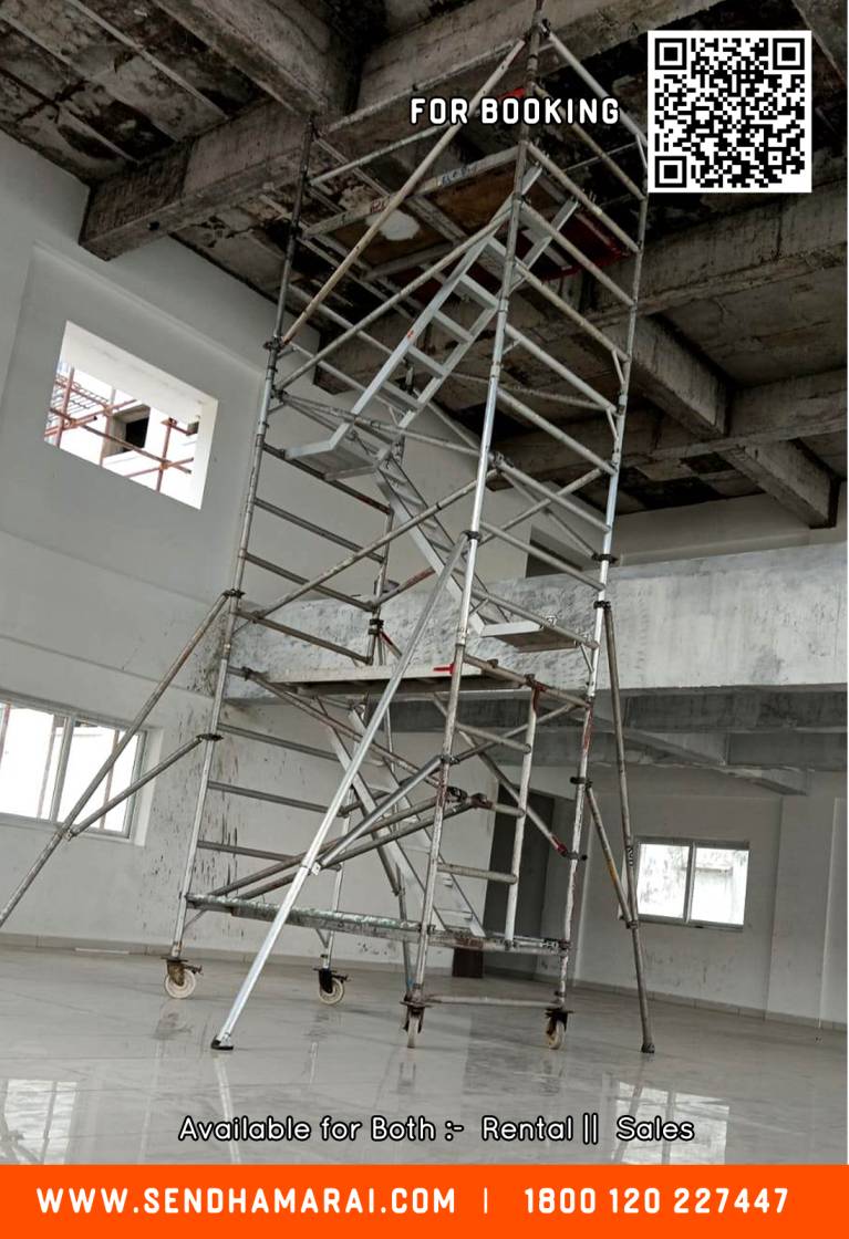 Aluminium Tower Scaffolding Easy To Reach 8 Mtr Work Height
